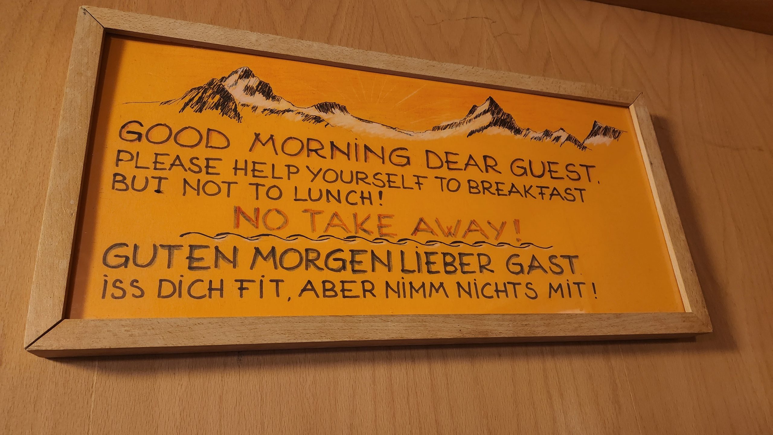 Swiss Mountain Hut Breakfast